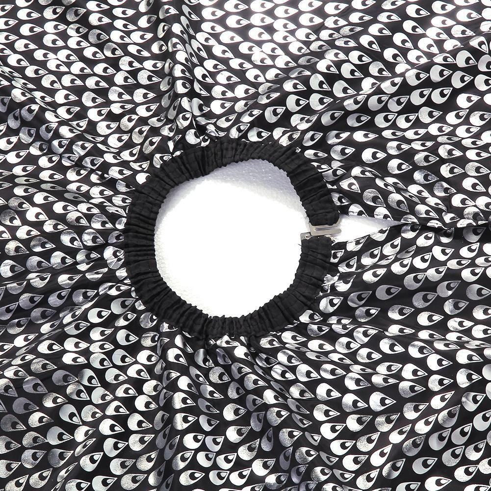 Hair Cut Cover Cloth Feather Pattern Waterproof Hairdresser Cape(Black ...