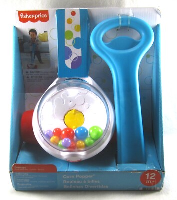 NEW FISHER-PRICE Classic Corn Popper Push Toy AGES 12 Months+ Toddler ...
