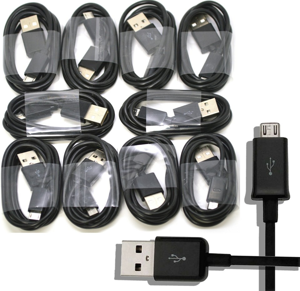 Lot 10x Micro USB data sync cable cord for Android Cell Phones ...