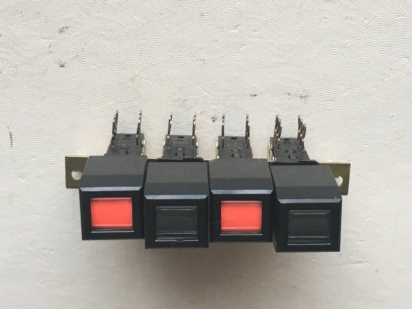 Switchcraft 4x DPDT Pushbutton Switch Assembly | eBay
