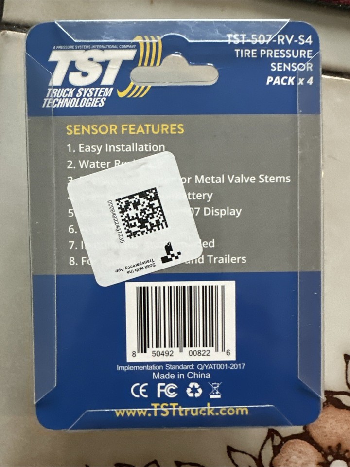 NEW TST 507-RV Tire Pressure Monitoring System w/ 4 Cap Sensors | eBay