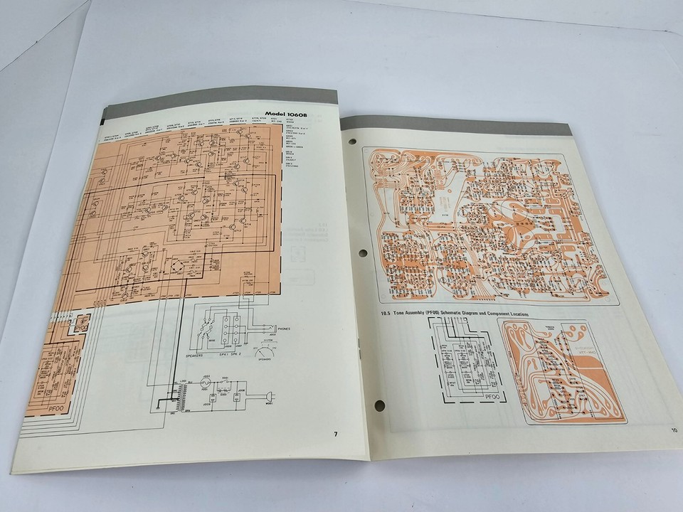 Marantz 1060B Console Stereo Amplifier Service Manual - Original | eBay