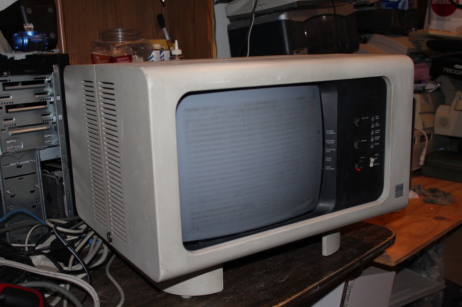 IBM 5251 Vintage Display Terminal 115V 2A Serial Connection DISPLAY ...