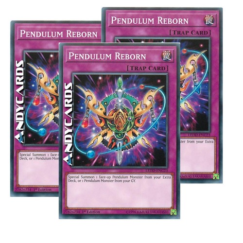 3x PENDULUM REBORN • (Pendulum Rebirth) • Common • LEDD ENC23 • 1Ed • Yugioh! | eBay
