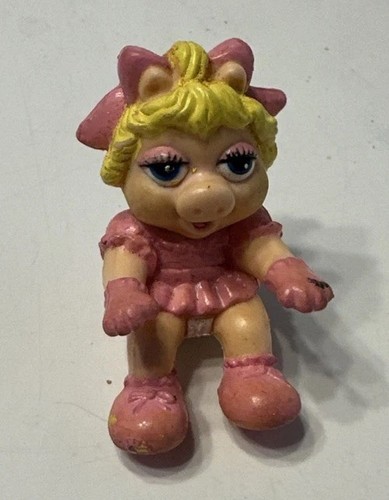 1986 McDonald's Baby Miss Piggy Plastic Muppet Babies Figure Pink Pig ...