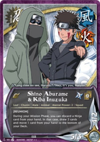 Shino Aburame & Kiba Inuzuka - N-551 - Rare - 1st Edition Fateful ...