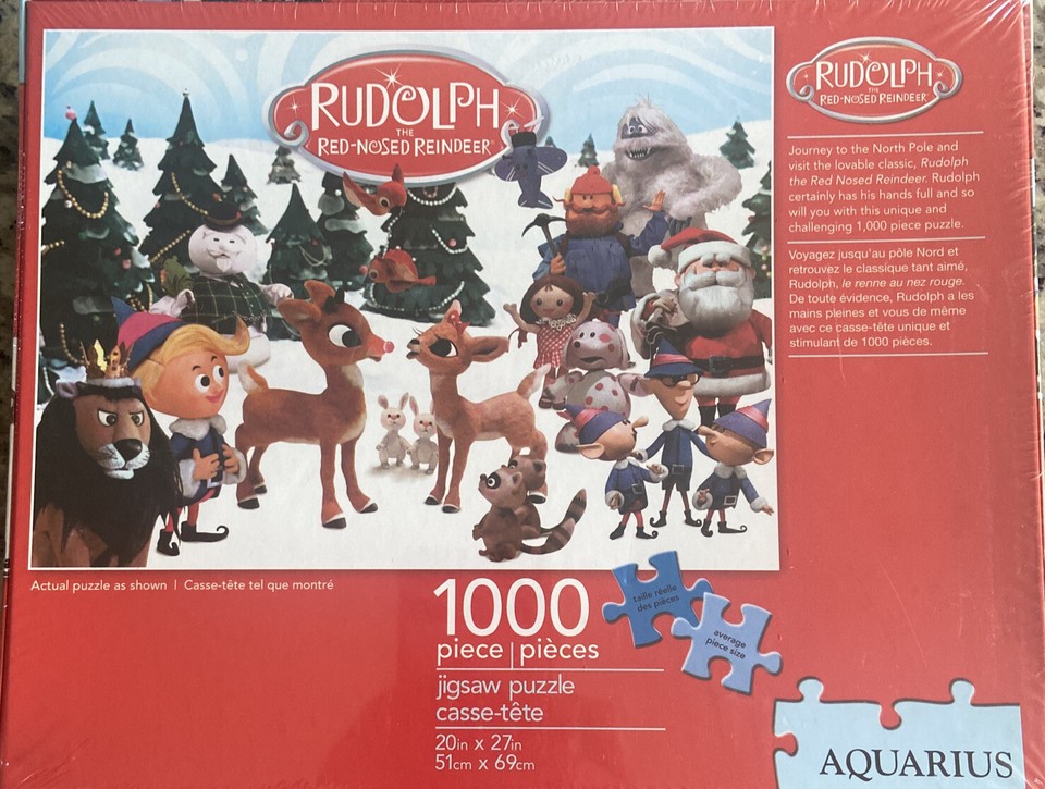 Aquarius Rudolph The Red Nosed Reindeer Christmas Movie 1000 Piece ...