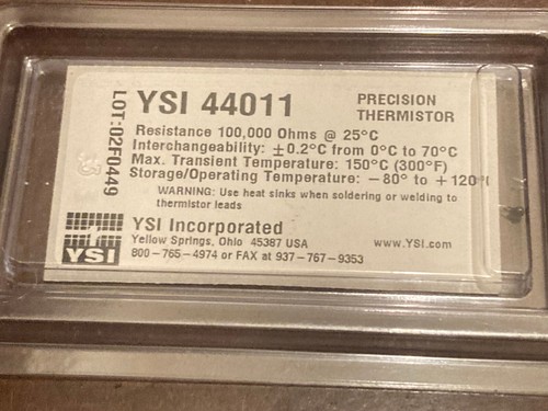 YSI 44011 Precision Thermistor | eBay