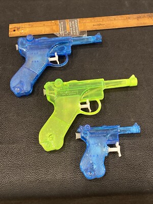 Vtg Lot 3 Toy Luger Water Pistols Squirt Guns Park Plastics Linden NJ ...