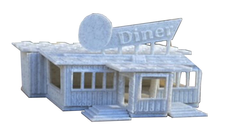Scale Model Diner Kit Custom Signage T, 1:330, Z, N, 1:144, HO, S, & O ...
