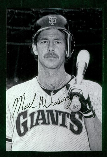 #1152, 4" x 6" Photo Card, Signed-Autographed, Mark Wasinger, S. F ...