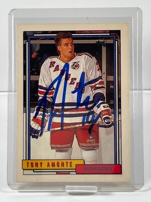 SIGNED 1992-93 Topps - #229 Tony Amonte AUTOGRAPH AUTO | eBay