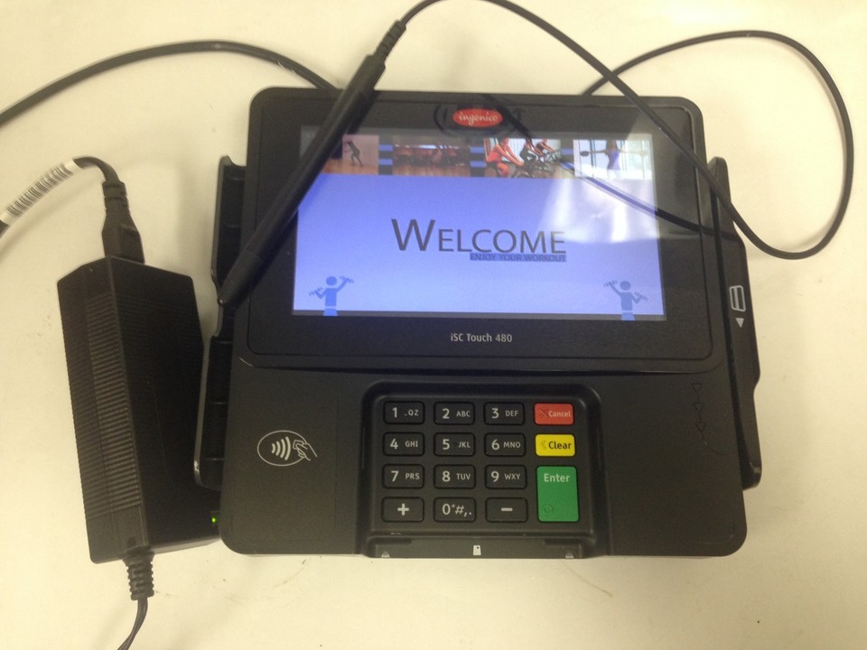 INGENICO iSC TOUCH 480 ISC480‑11P2809A CREDIT CARD PAYMENT TERMINAL ...