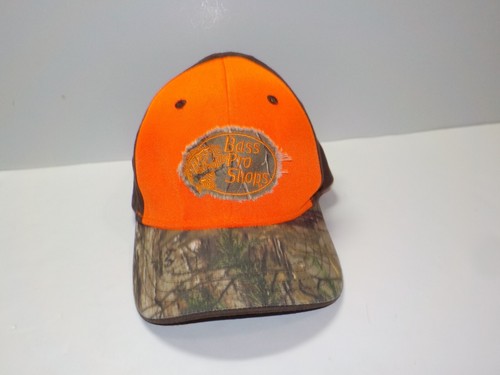 Bass Pro Shops Hat Cap Strap Back Camouflage RealTree Orange YOUTH OSFA ...