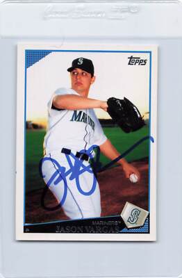 2009 Topps #UH210 Jason Vargas Mariners Signed Auto *J3155 | eBay