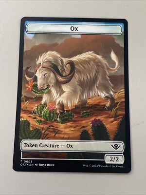 Ox 0003 Plot 0020 Double-Sided Token Outlaws of Thunder Junction MTG ...