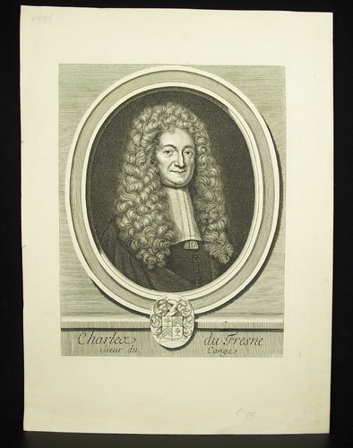 Charles Du Fresne, Sieur Du Cange Engraving C1750 Print Historian ...
