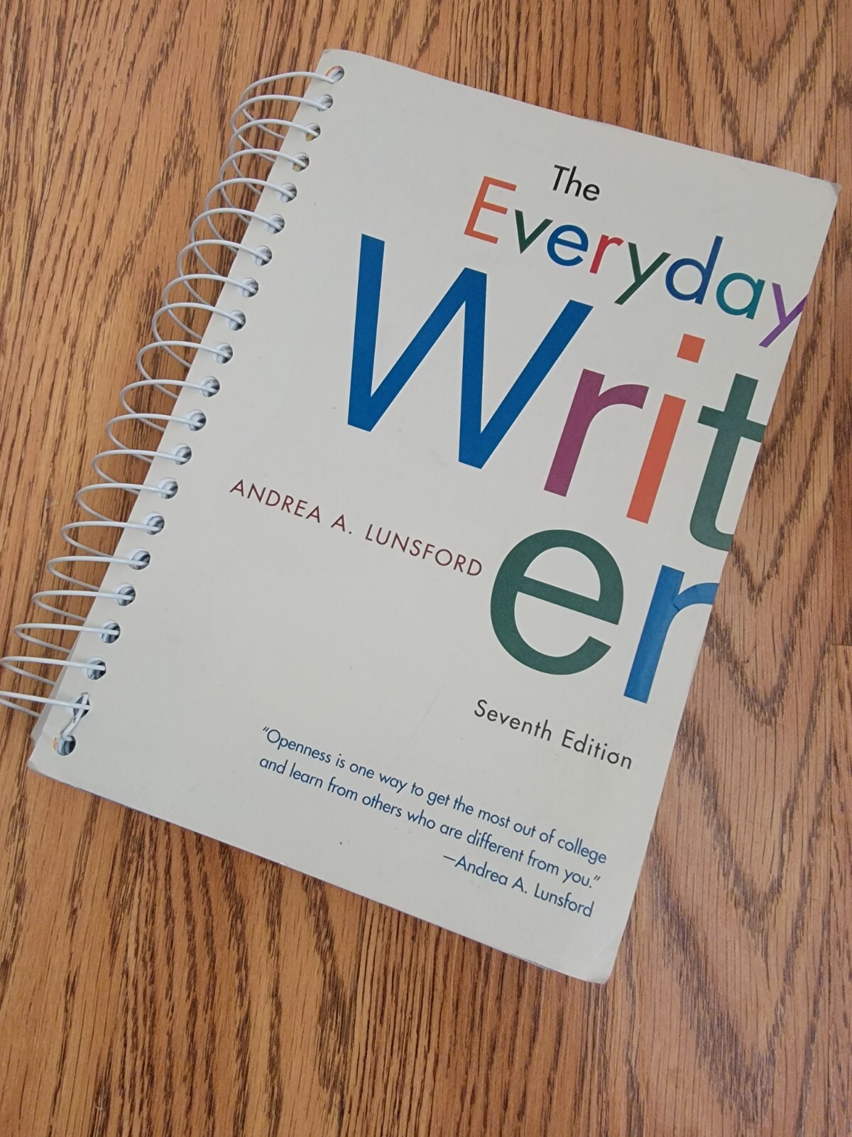 The Everyday Writer by Andrea A. Lunsford (2019, Spiral) 9781319102678 ...
