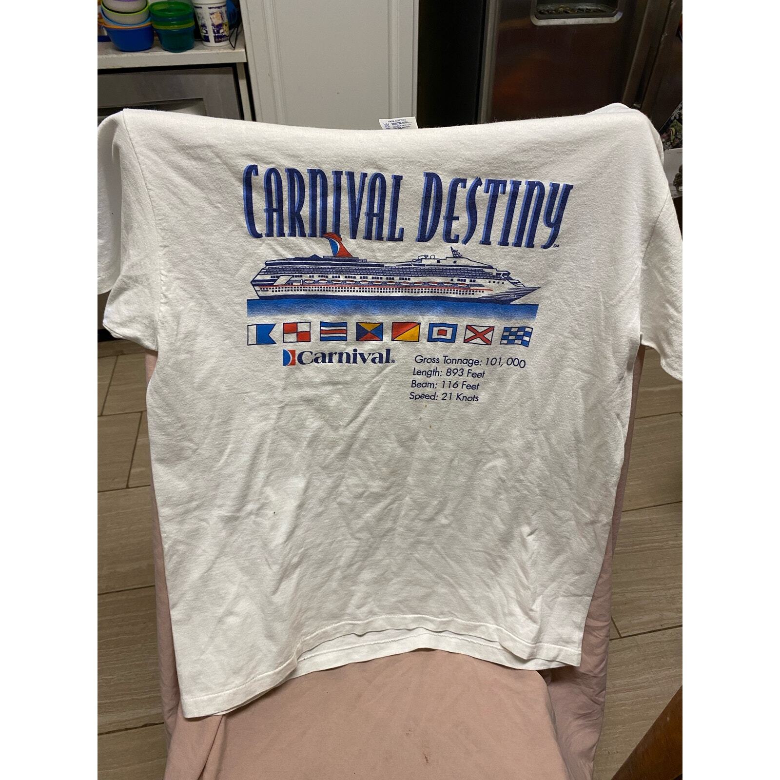 Vintage Single Stitch Carnival Destiny Cruise Ship Sh… - Gem