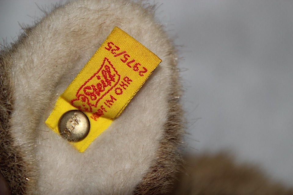Steiff Dormy Bunny Rabbit 9 in Western Germany Button Label 2975/25 Vtg ...