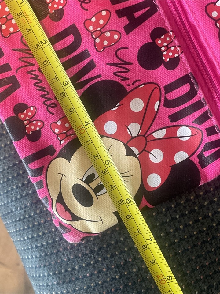 Hot Pink Disney Diva Minnie Mouse Red Bow Crossbody Bag Travel Passport ...