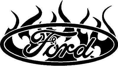 Ford Logo With Flames