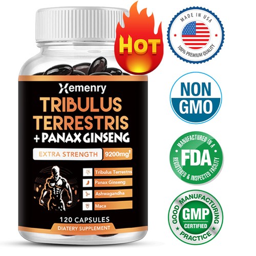 Tribulus Terrestris - Maca, Ginseng - Testosterone Booster, Energy ...