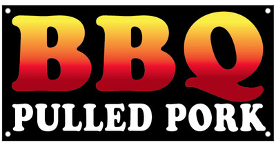 18x36 Inch BBQ PULLED PORK Vinyl Banner Sign - kb | eBay