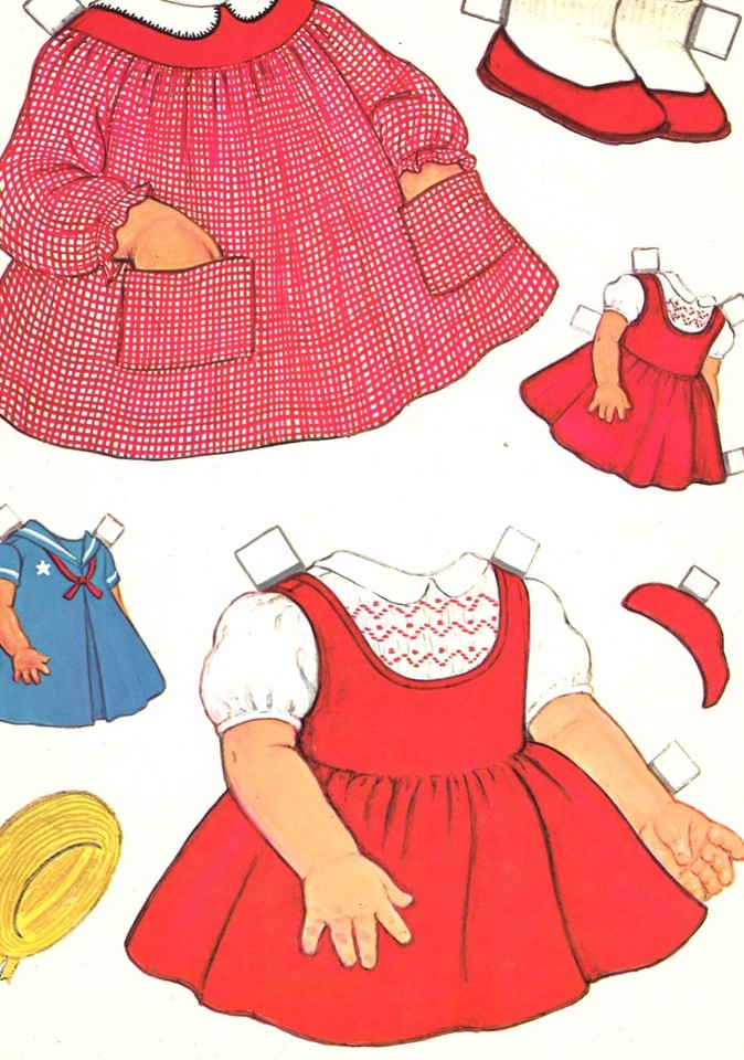 VINTAGE UNCUT 1950s POLLY DOLLY PAPER DOLL CUTE HD LASR REPRODUCTION ...