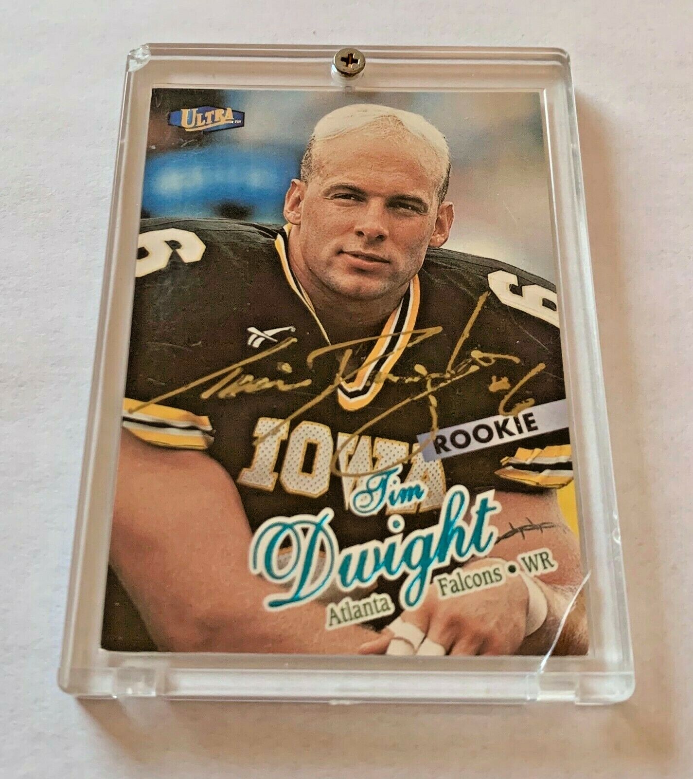 Tim Dwight LOT 1998 Fleer Ultra Autograph #218 - Iowa Hawkeyes - Gold ...