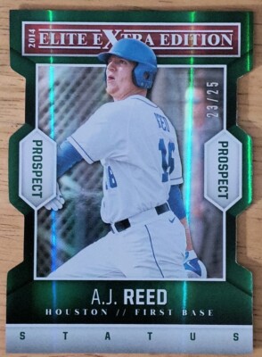 2014 Panini Elite Extra Edition Prospects Status Emerald Die-Cuts AJ ...