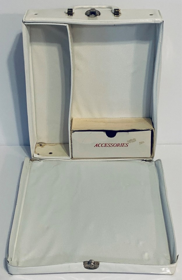 Vintage Mattel 1958 Barbie Fashion Accessories Doll Case White/Orange ...