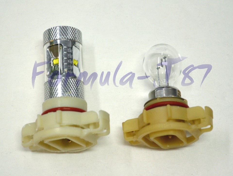 LED 20W PS19W 5201 Green Two Bulbs DRL Daytime Head Light Replacement ...