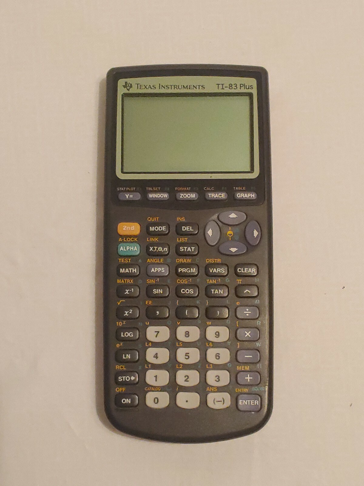 T1-83 Plus Texas Instruments Graphing Calculator with Cover -FOR PARTS ...