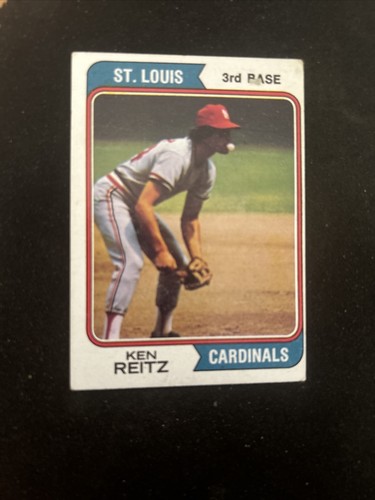 1974 Topps Baseball Card #372 Ken Reitz St. Louis Cardinals Vg Free ...
