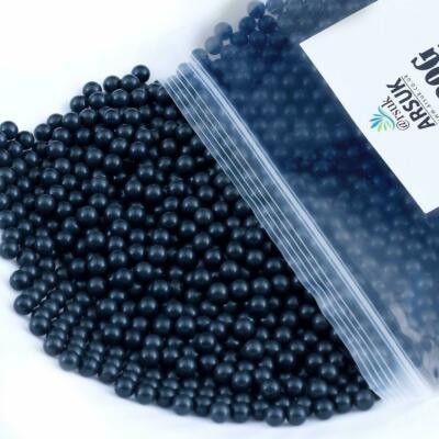 500 BLACK PLASTIC BB GUN PELLETS BULLETS 0.20g 6MM BAGGED / CATAPULT ...