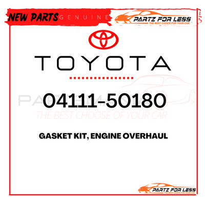 04111-50180 TOYOTA GENUINE GASKET KIT, ENGINE OVERHAUL 0411150180 NEW ...