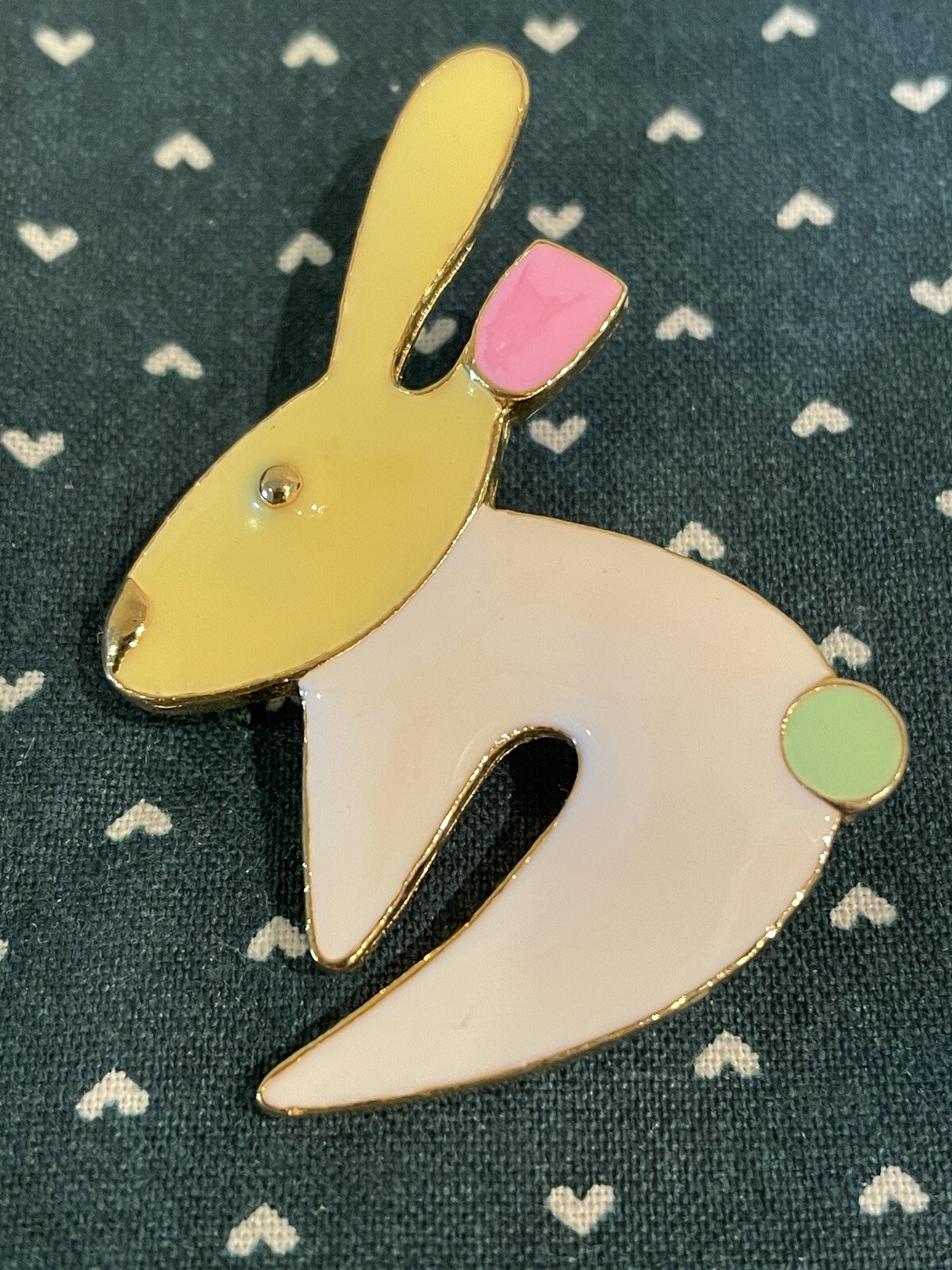 Vintage Signed ART Modern Bunny Rabbit Easter Pin Bro… - Gem