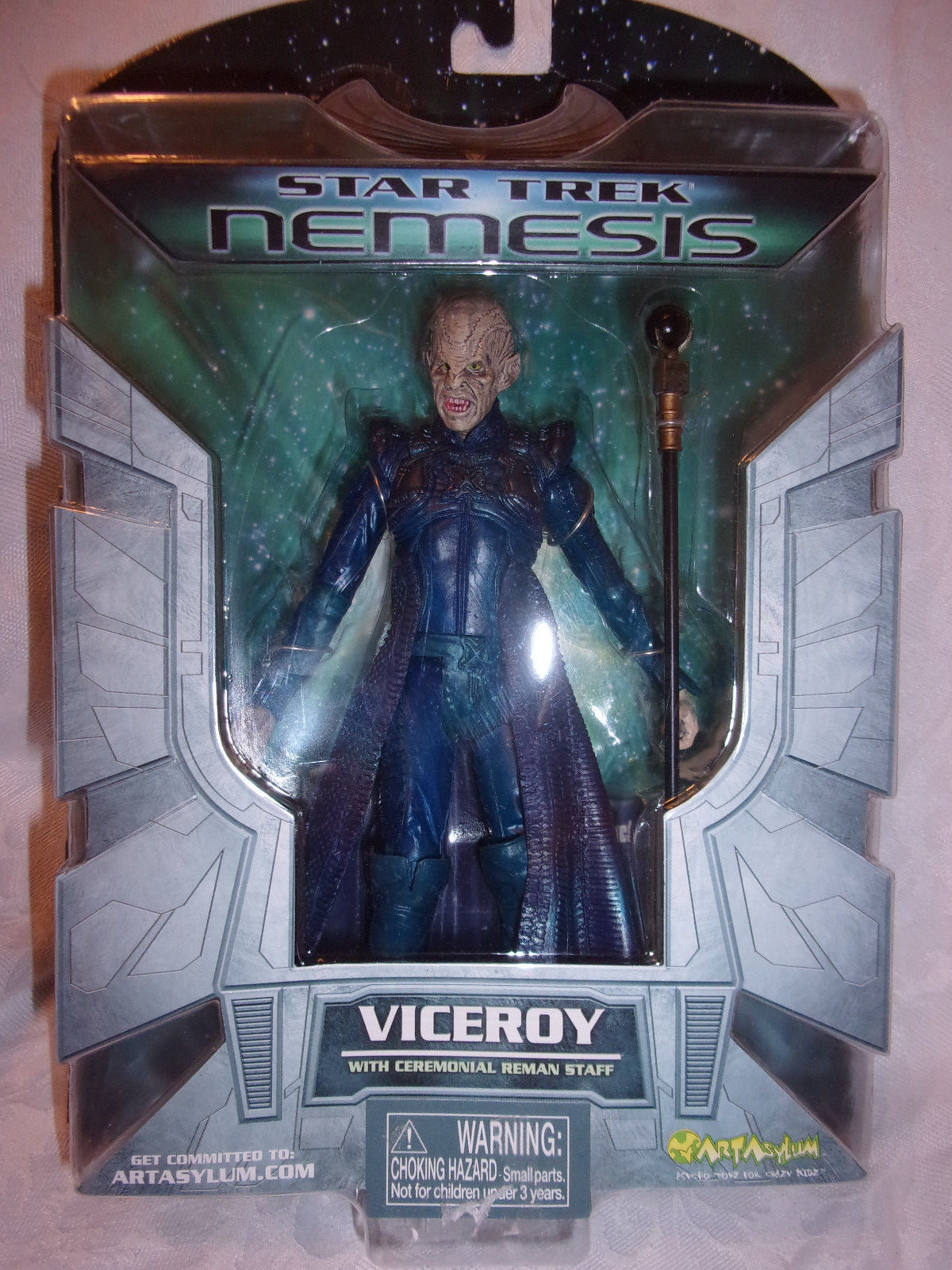 Star Trek Nemesis Viceroy Ceremonial Reman Staff Art Asylum Action ...
