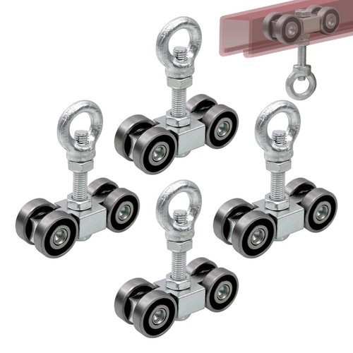 4 Wheel Trolley Assembly Roller Trolley, Silent M10 Bolt and Nuts for ...