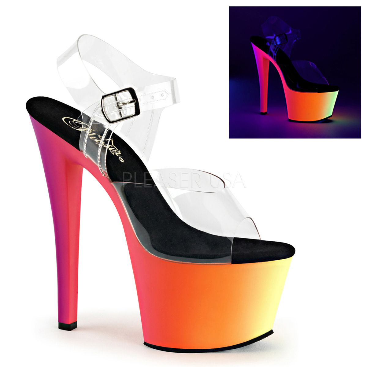 Neon Rainbow Heels