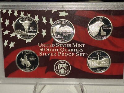 2007 US Mint Silver State Quarters Proof Set 90% Silver in OGP | eBay