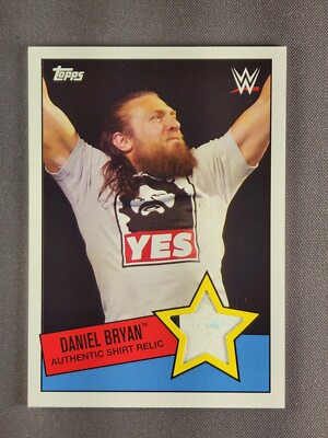 2015 Topps Heritage WWE Daniel Bryan Shirt Relic Event Used RARE 2 ...