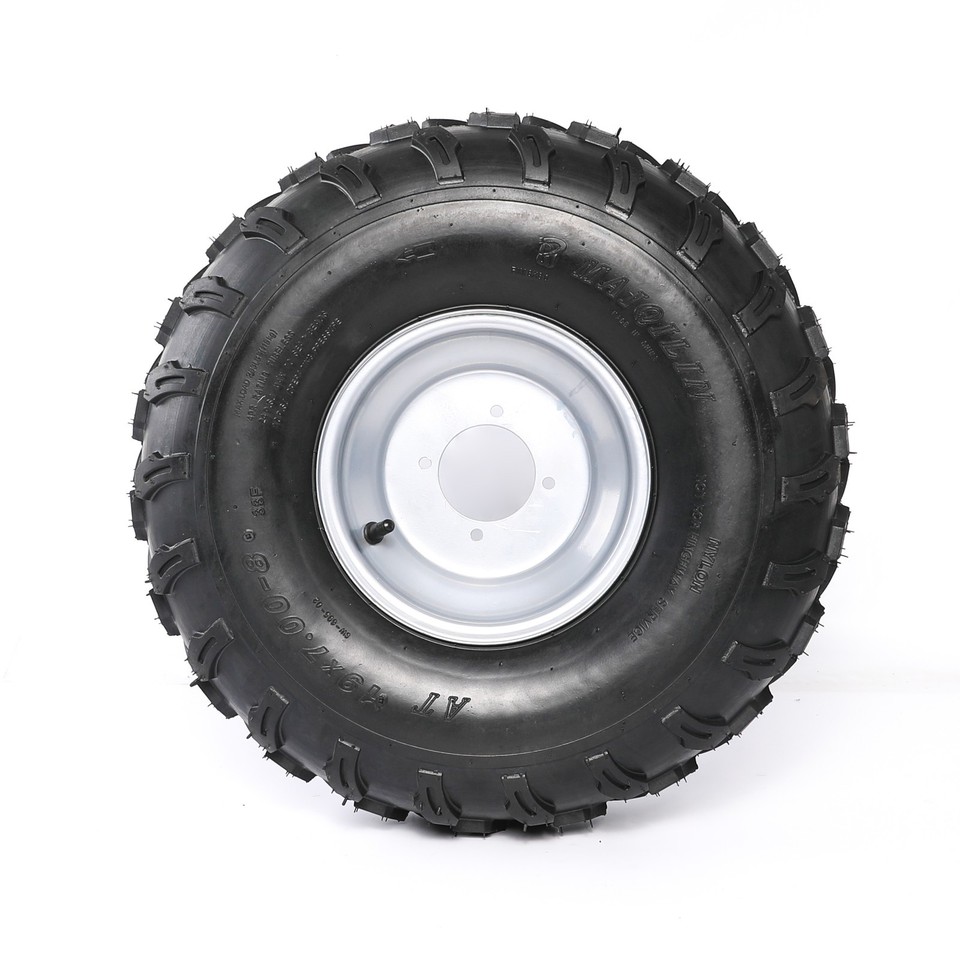 2pc 19x7-8 Tire Wheel 4 Lug Rim 19x7.00-8 Sport 8" Wheels 88mm ATV GO ...
