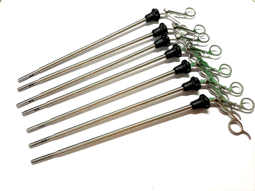 7pc Laparoscopic Spoon Forceps 10mm SS Reusable Surgical Instrument CE ...