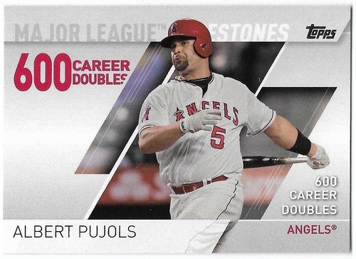 2017 Topps ALBERT PUJOLS Insert MAJOR LEAGUE MILESTONES Card ANGELS | eBay