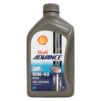 Shell Advance Ultra 4T 10W-40 Fully Synthetic Motorcycle Oil 10W40 1 ...