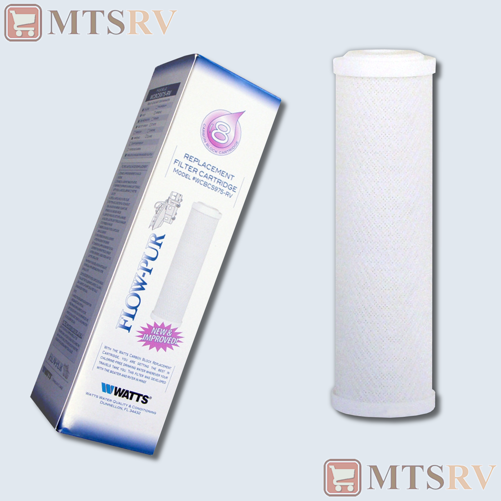 Flow-Pur #8 Replacement Water Filter Cartridge - Watts RV Camper ...