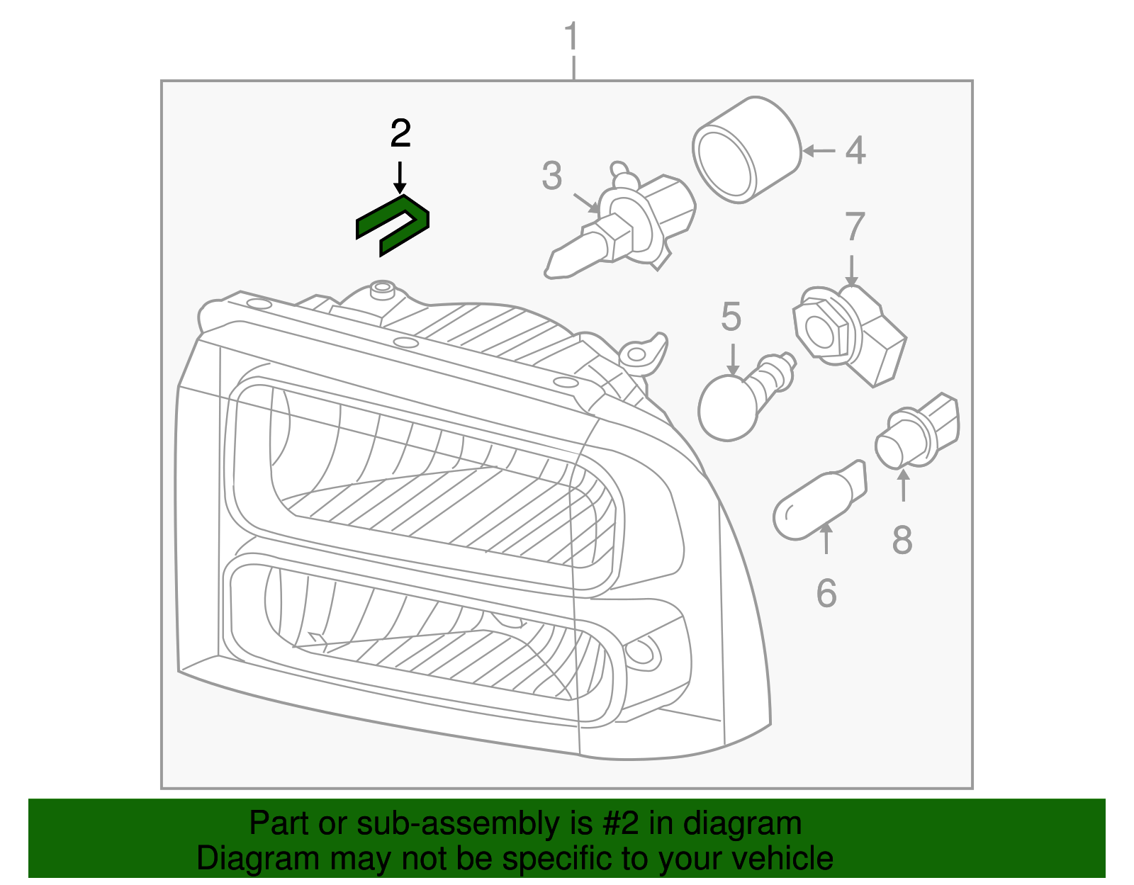 Genuine Ford Headlamp Assembly Clip 4C3Z-13N020-AA | eBay