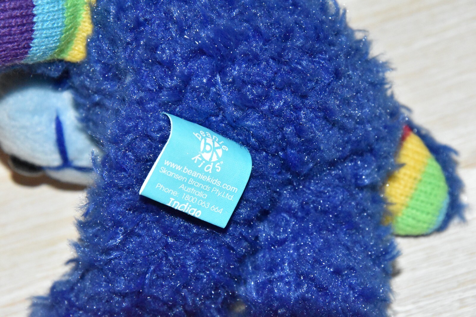 BEANIE KIDS Indigo the Rainbow Bear - Soft Toy - EUC | eBay Australia